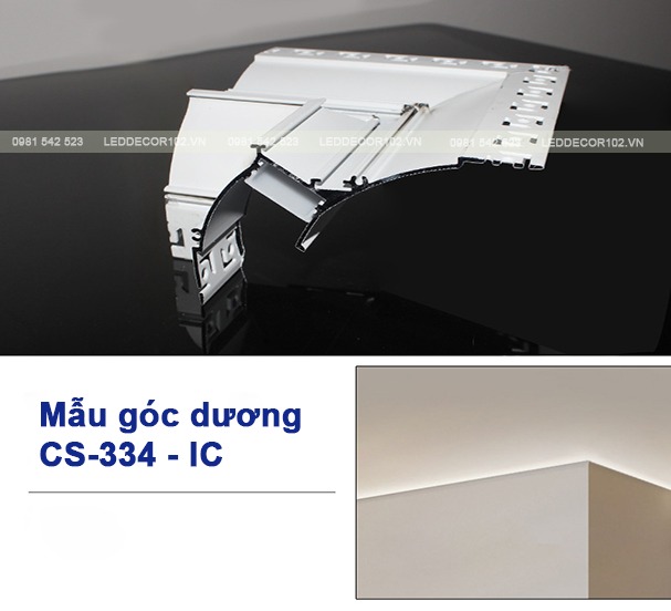 Led Phào Nhôm Cổ Trần CS-334 - LED Decor 102