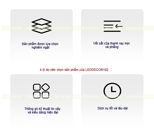 Led Ray Nhôm Trần Thạch Cao CS-147 - LED Decor 102